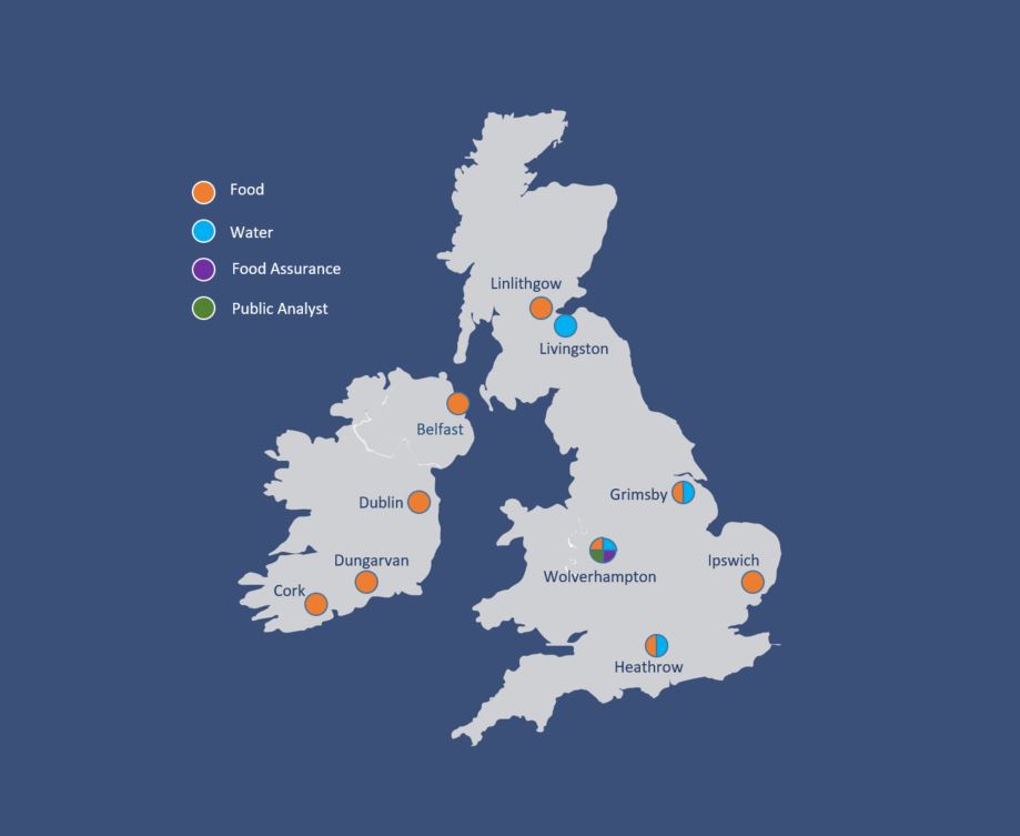 The network of Eurofins Food & Water companies - Eurofins Scientific